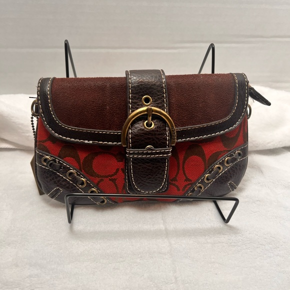 Coach | Bags | Coach Burgundy Red And Brown 941 Collection | Poshmark